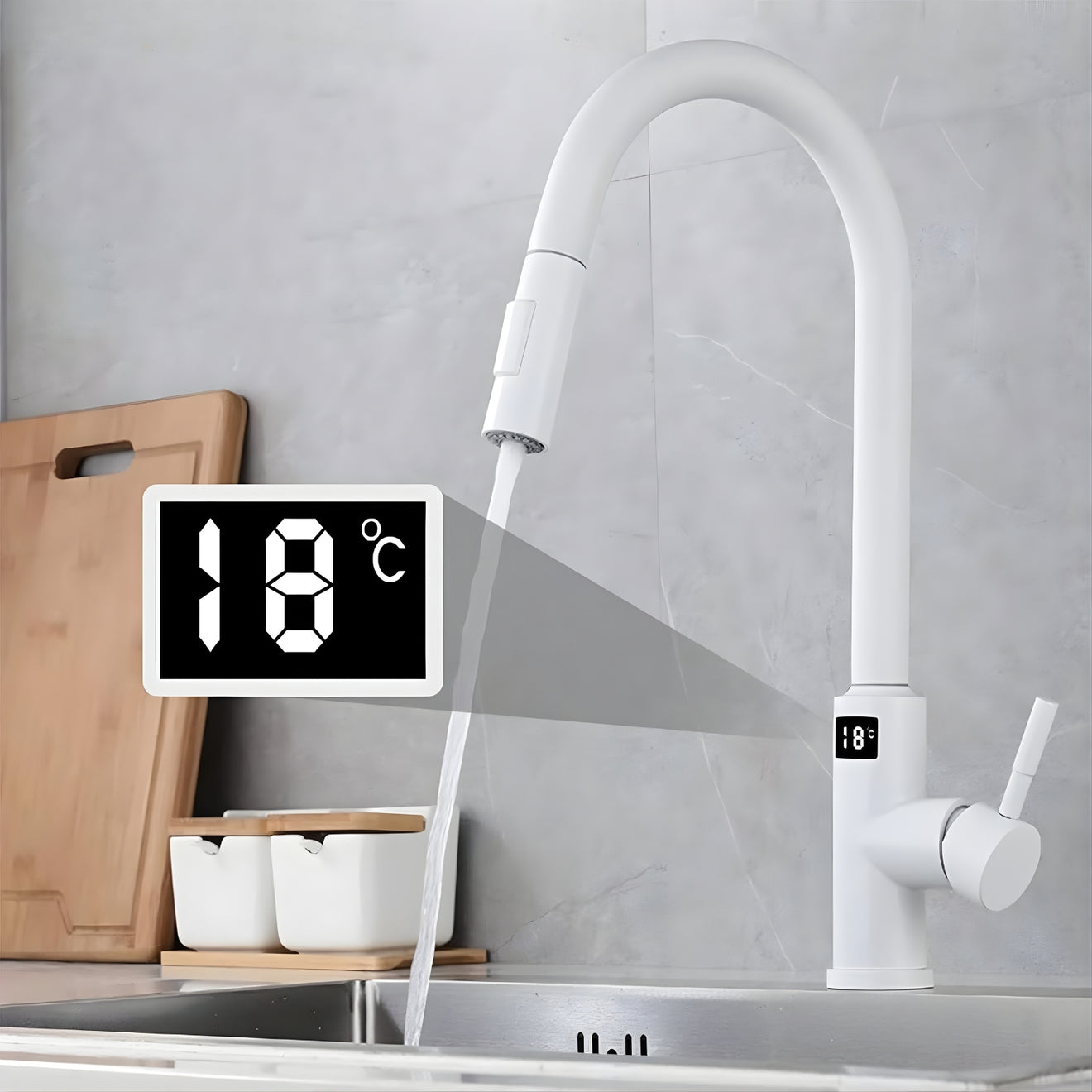 Falkenberg Pro - Touchless Smart Kitchen Faucet With Pull Out Spout