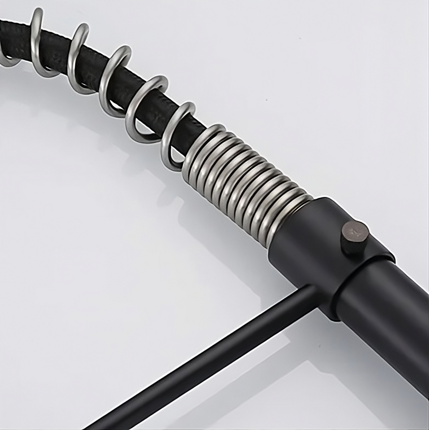 Commercial Style Pre-Rinse Kitchen Faucet With Sprayer and Spring Neck